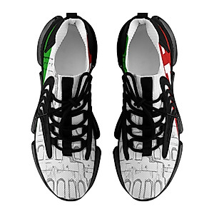 Roman Colosseum Italian Flag Sport Shoes for Men Women Non Slip Lightweight Breathable Walking Running Shoes 9women/7men