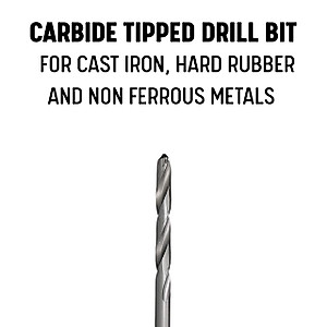 Drill America 1/2" Carbide Tipped Drill Bit, D/ACT Series
