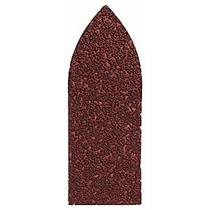 Bosch 2608605166 Delta Sanding Sheets with Wood-Paints, Velcro Type, 32mm, P40 Grit, Red, Pack of 5