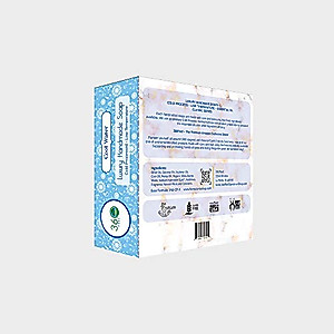 360Feel Men's Cool Water Cologne Soap -Large 5oz Organic Castile Handmade Soap bar -Bold Masculine fragrance- Pure Essential Oil Natural Soaps- Made in USA