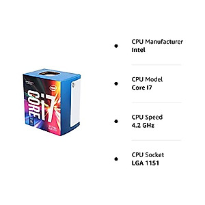 Intel Core i7-7700 Desktop Processor 4 Cores up to 4.2 GHz LGA 1151 100/200 Series 65W (Renewed)