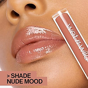 wet n wild MegaSlicks Lip Gloss, Ultra-Glossy, Vitamin-E Enriched, Ultra-Gloss High Shine Moisturizing, Cruelty-Free & Vegan - Snuggle Sesh