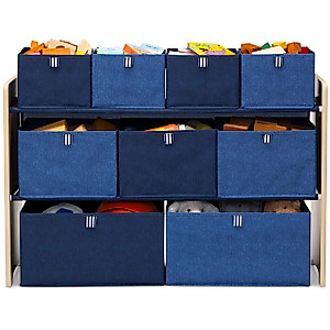 GAP GapKids Deluxe Toy Organizer - Greenguard Gold Certified, Navy/Natural