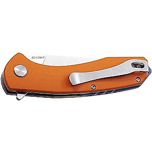 Folding Knife - Pocket Flipper Knofe - Classic Utility Sharp Knives - 5Cr15MoV Stainless Steel Blade with G-10 Handle Metal Clip - Best for Urban Camping and Hiking - Gifts for Men S-35