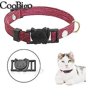 CooBigo 25pcs 3/8" (11mm) Cat-Head Plastic Safty Breakaway Buckles for Bra Cat Dog Collar Paracord FLC124(Mix-s)