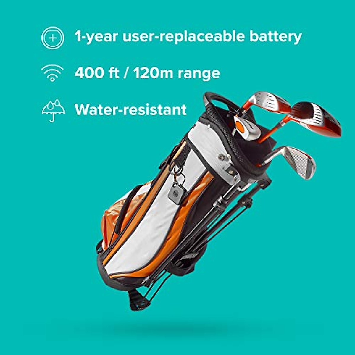 Tile Pro (2020) 1-pack - High Performance Bluetooth Tracker, Keys Finder and Item Locator for Keys, Bags, and More; 400 ft Range, Water Resistance and 1 Year Replaceable Battery