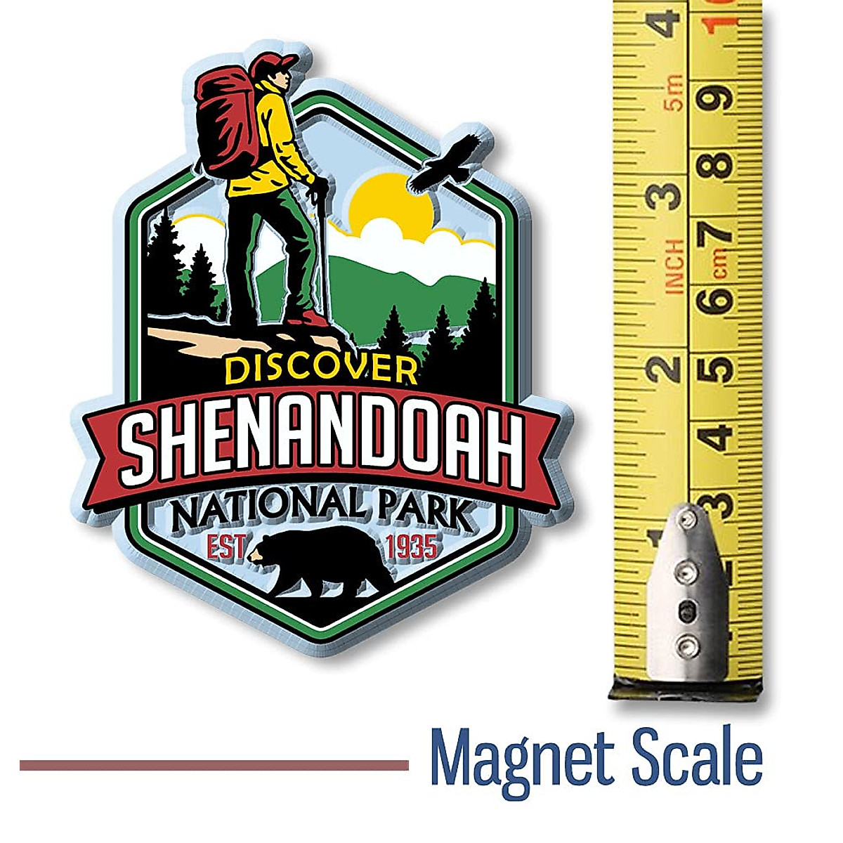 Shenandoah National Park Magnet by Classic Magnets, 2.9" x 3.6", Collectible Souvenirs Made in The USA