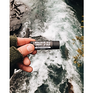 WALRUS OIL - Logger's Lip Balm, 2-Pack, 100% Vegan, Made with Candelilla Wax, Almond Oil, Coconut Oil, Jojoba Oil, and Natural Ingredients.
