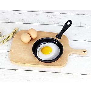 reiliva Egg Frying Pan Mini Nonstick Pan for Frying Eggs Pancake Skillets Omelet Pan 4.7-inch
