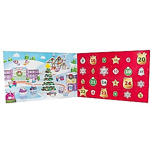 Squishville by The Original Squishmallows Holiday Calendar - 24 Exclusive 2” Festive Squishmallows - Seasonal Toys for Kids and Preschoolers - Ages 3+