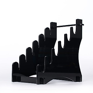 Knife Holder,Knife display stand,Knife Storage Rack,knife collection display stand,for pocket knife organizer&Desktop Knife display stand(black)