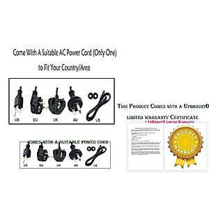 UpBright New Global 18V AC/DC Adapter Compatible with Insignia Waterproof Portable Bluetooth Speaker NS-CSPBTWP1 NSCSPBTWP1 18VDC 3A 18.0V 3000mA Power Supply Cord Cable PS Battery Charger Mains PSU