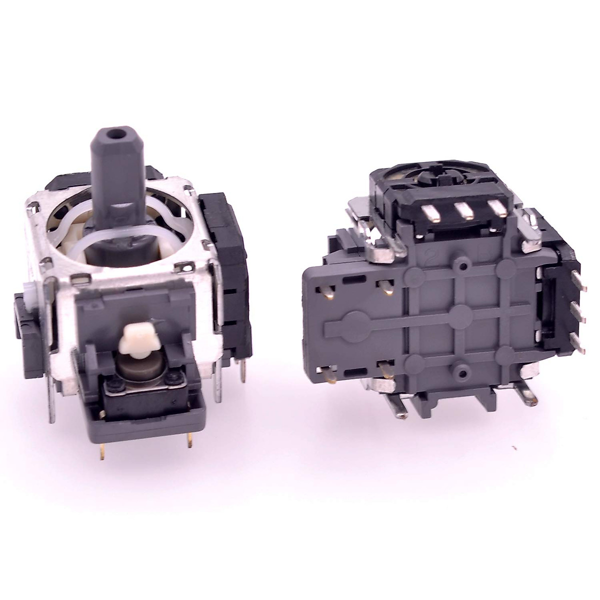 Deal4GO 2 Pack Original 3D Analog Stick Joystick Module Thumbstick Replacement for PS4 DualShock 4 Controller Grey