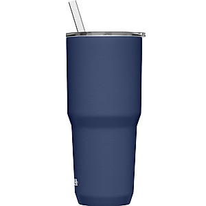CamelBak Horizon Straw Tumbler, Insulated Stainless Steel, 30oz, Navy