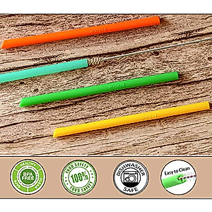 Tegion Cute Mini Short Pinch Test Passed 5.5" Replacement Reusable Toddlers&Kids Silicone Straws for The First Years Take&Toss Spill Proof Straw Cup,Small Kids Danimals -Safe for Teething Chewing