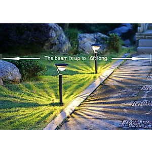 Twinkle Star 50 Lumens Solar Outdoor Lights 4 Pack Waterproof Solar Pathway Lights 12 Hrs for Walkway, Patio, Yard, Driveway, Garden