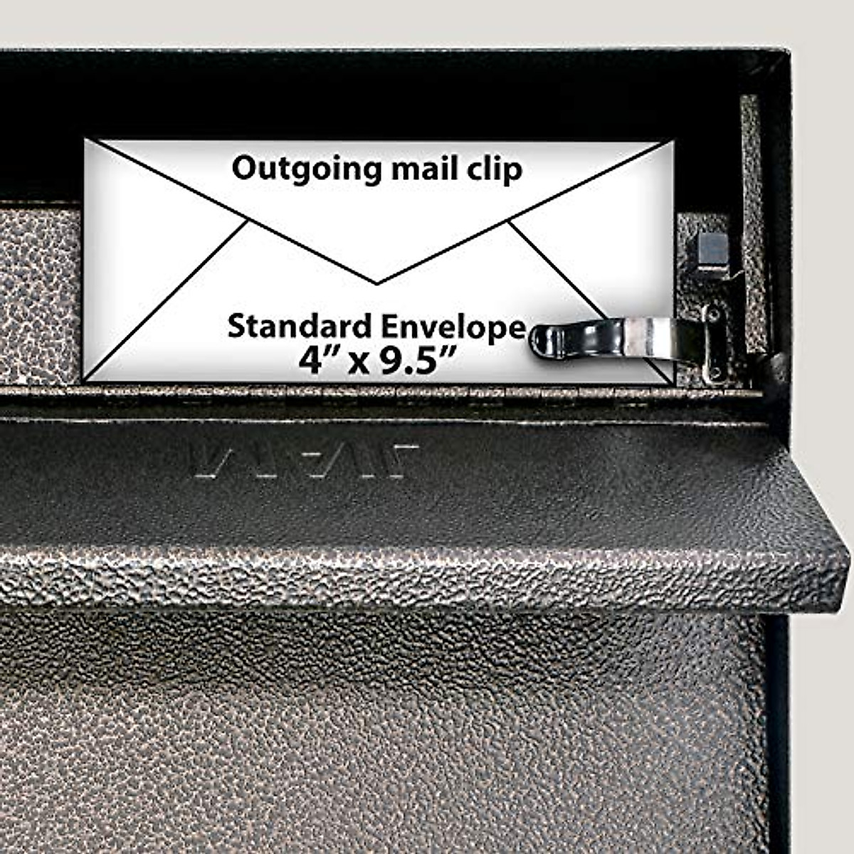 Mail Boss 7164 Metro, Bronze High Capacity Wall Mounted Locking Security Mailbox