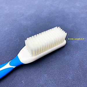 Amangny 2 Pieces Long Handle High Density Soft Bristle Clothes Sneaker Shoe Cleaning Brush