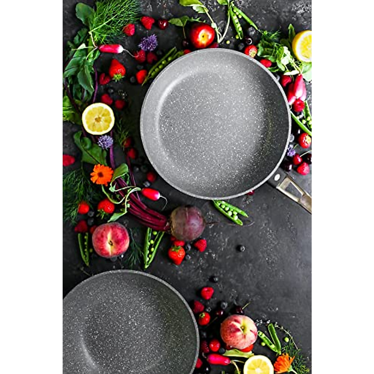MasterClass Master Class Cast Aluminium Induction-Safe Non-Stick Frying Pan, 28 cm (11"), Grey