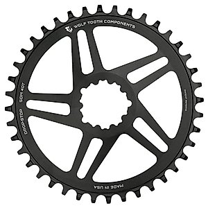 Wolf Tooth Direct Mount Round Mountain Bike Chainring for SRAM Cranks (30 Tooth, Drop-Stop A, 6mm Offset, MTB)