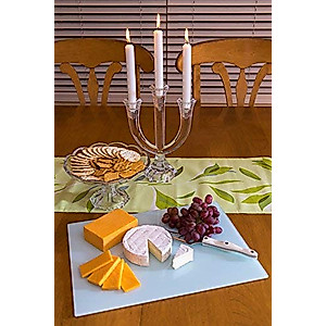 Clever Chef Glass Cutting Board, Non Slip Cutting Board is Shatter-Resistant, Durable, Stain Resistant, Dishwasher Safe, White