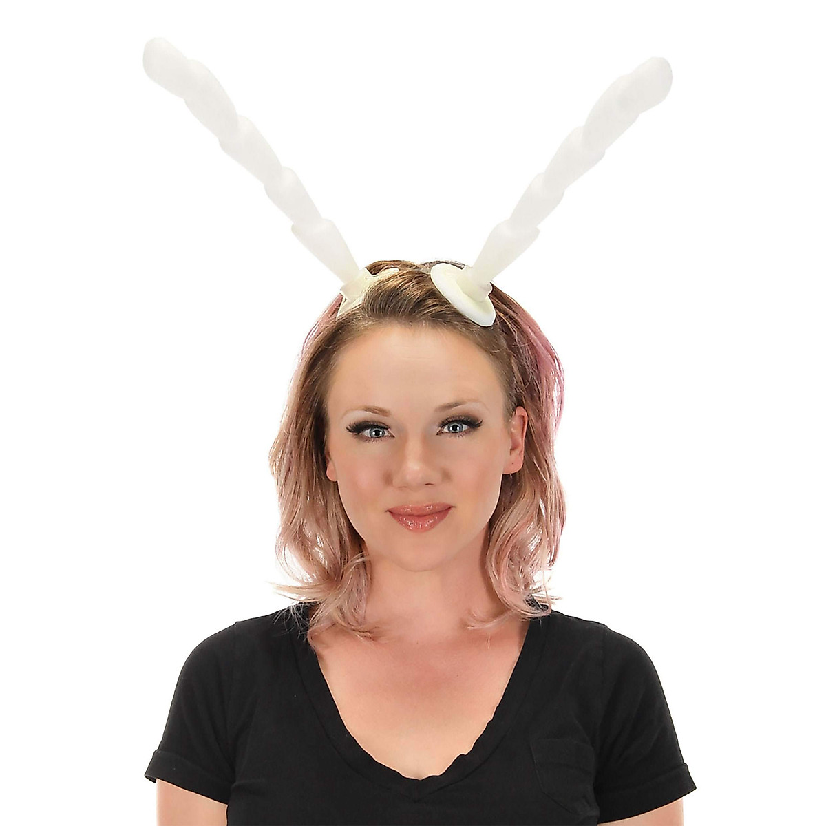 elope White Light-Up Insect Bug Antennae Costume Headband for Adults and Teens