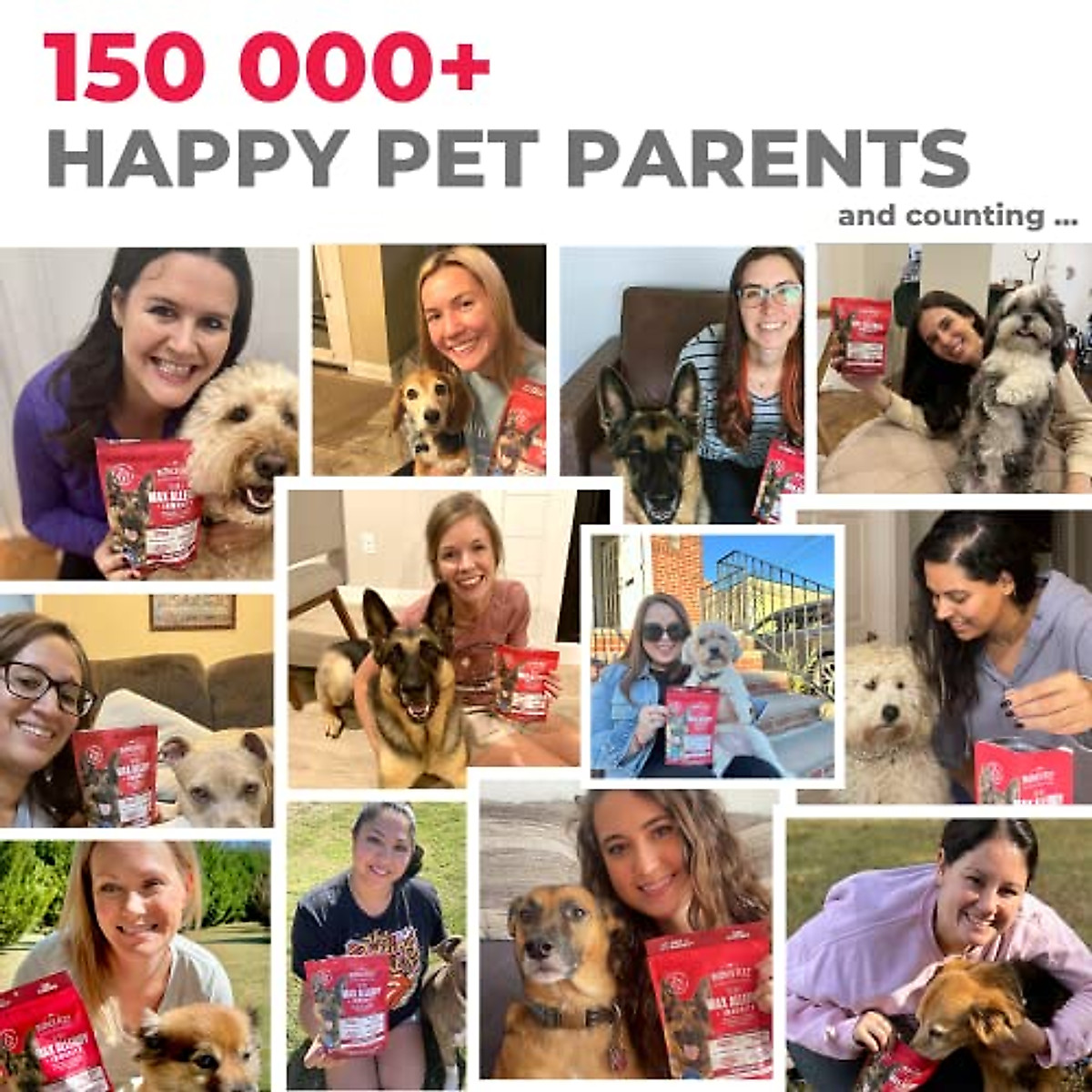 Mighty Petz MAX Dog Allergy Relief Chews - Itch Free Skin - Immune Supplement with Omega 3 Fish Oil + Probiotics + Colostrum. Skin & Coat Health + Digestion.120 Dog Allergy Chews for Pets