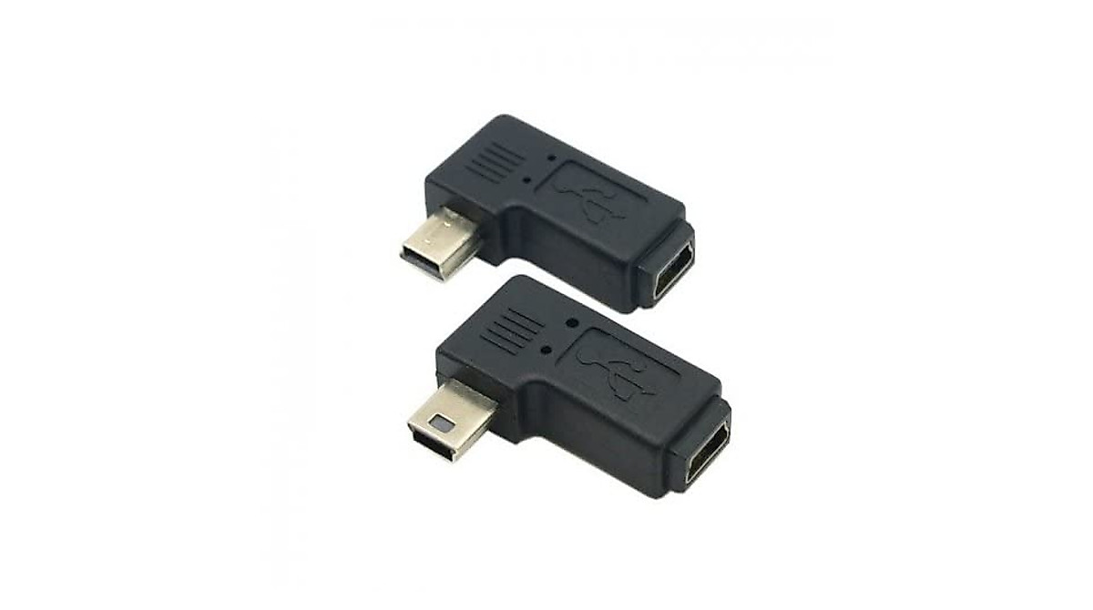 90 Degree Mini USB Extension Adapter - 2pcs Set