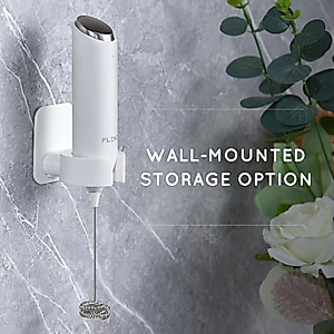 Flendy Rechargeable Milk Frother Handheld, Coffee Frother Handheld with USB-C Charging Stand, Electric Drink Mixer Handheld, Mini Electric Whisk Frother for Coffee, Matcha, etc