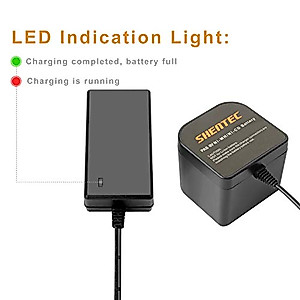 Shentec 6V Ni-MH/Ni-Cd Charger 900200 Compatible with Paslode 404717 B20544E BCPAS-404717 404400 900400 900420 900600 901000 902000 Pod Style Battery (Not for Li-ion Battery)