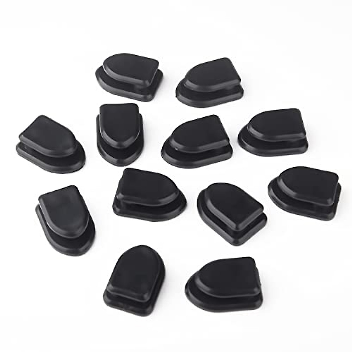 TiSuit 12 Pack Sticky Hooks Multifunctional for Car Dashboard Wall Hanging Hooks USB Cable Organizer Keys Purse Bathroom Kitchen