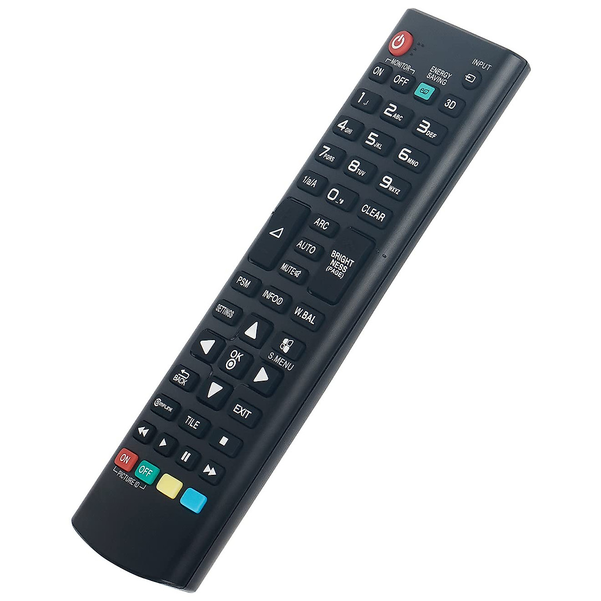 AKB73715642 Replace Remote Control operates for LG Monitor Signage 55LS33A 65LS33A 47LS33A 55LS35A 42LS35A 32LS33A 42LS33A 47LS35A 60WL30MS 55WL30MS 47WL30MS 42WL30MS 55LS33A5DC 60WL30MSD 42WL30MS-D