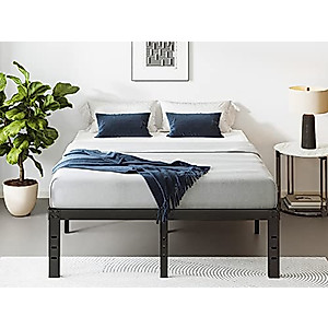 FSCHOS 12 Inch Metal Platform King Size No Box Spring Needed, Heavy Duty Bed Frame Easy Assembly, Noise Free, Black