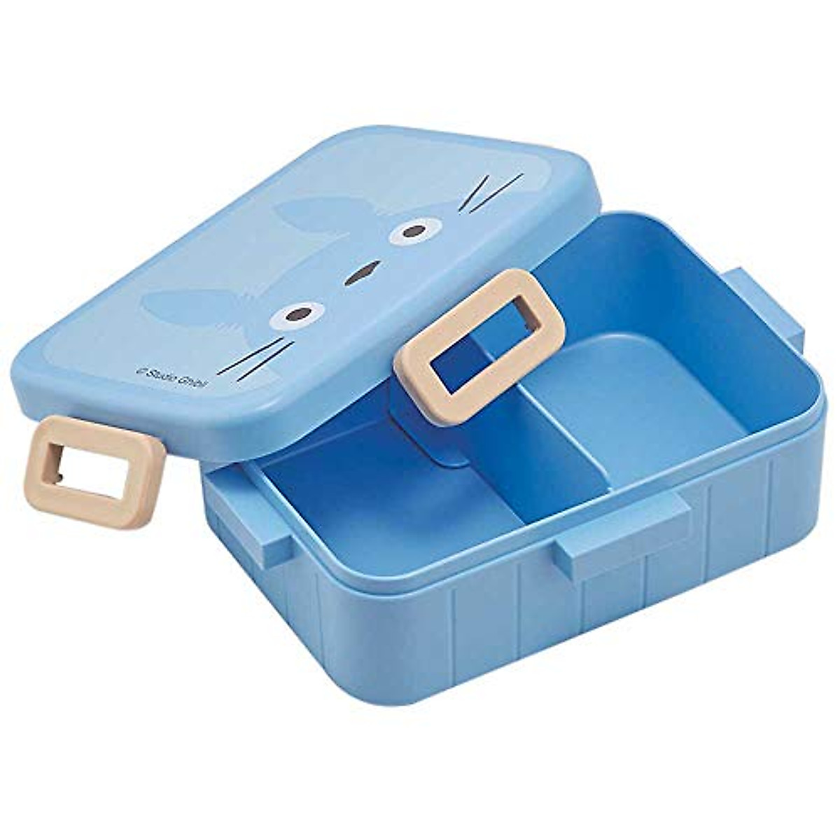 My Neighbor Totoro Bento Lunch Box (22oz) - Cute Lunch Carrier with Secure 4-Point Locking Lid - Authentic Japanese Design - Durable, Microwave and Dishwasher Safe -Foraging