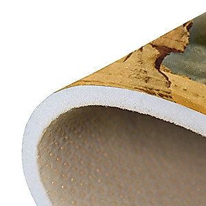 ALAZA Egyptian Culture Pyramid Great Sphinx Vintage Area Rug Rugs for Living Room Bedroom 5'3"x4'