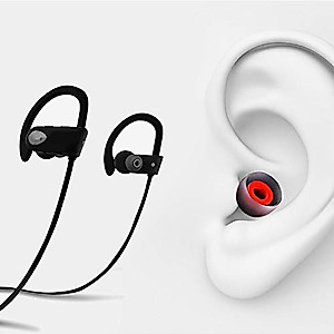 Silicone Replacement Ear Tips Earbuds Eargels for Mpow,Tozo Aukey, Senso,Hussar,Letscom etc Bluetooth Earphones, 6 Paris(Black and Gray)