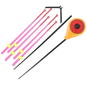 Dioche Fishing Rod Kit, Lightweight Portable Ice Fishing Pole End, Rods Pole End Tip Flexible Toughness 43g for Fishing Lover Fishing Tackle Winter Ice Fishing(16cm)
