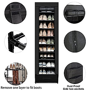 OYREL Shoe Rack, Sturdy Metal Shoe Rack Organizer,Narrow Shoe Rack,Shoe Racks for Closets,Shoes Rack,Shoe Stand,Shoe Shelf
