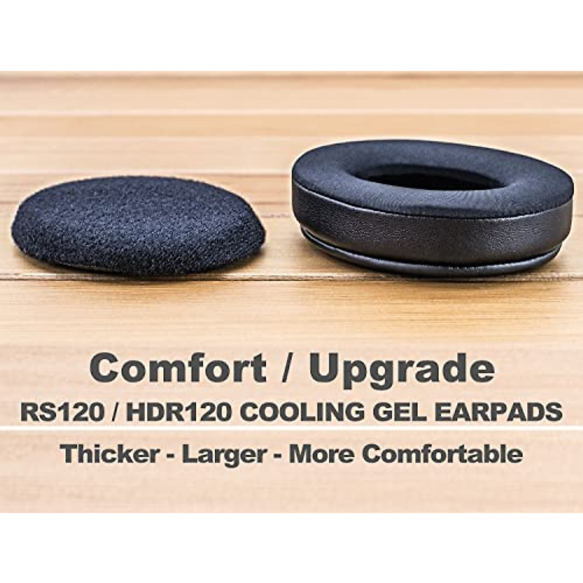 RS120 Cooling Gel Earpads - Compatible with RS120 RS 110 HDR120 Headphones, Hybrid Cooling Gel Replacement Cushion (Hybrid Fabric)