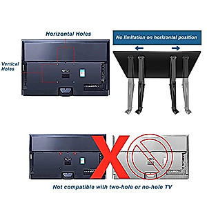 BIGalleons Low Height Mobile TV Stand, Monitor Floor Stand Cart, Rolling TV Mount with Wheel for 32-65 inch Flat Curved Screen TV, LED LCD, 30° Adjustable Viewing Angle (New Version)