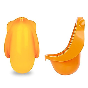 JD Kids Urinals with Clips on Toilet Bowl Potty Training for Boys Pee 5 Color Child (Orange)