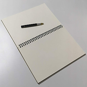 YUREE B5 Spiral Notebook/Spiral Journal Unruled, 100gsm Thick Blank Paper & Hard Kraft Cover, 65 Sheets (130 Pages), 3-Pack, 10.5" x 7.2", Gray