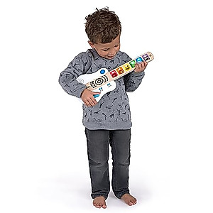 Baby Einstein Strum Along Songs Magic Touch Wooden Musical Light Up Toy Guitar with Whammy Bar, Age 6 Months+
