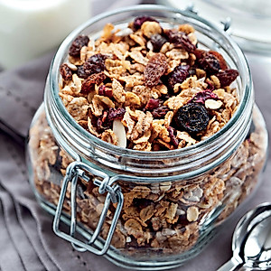 Bormioli Rocco Fido Clear Glass 5 Piece Canning Jar Set