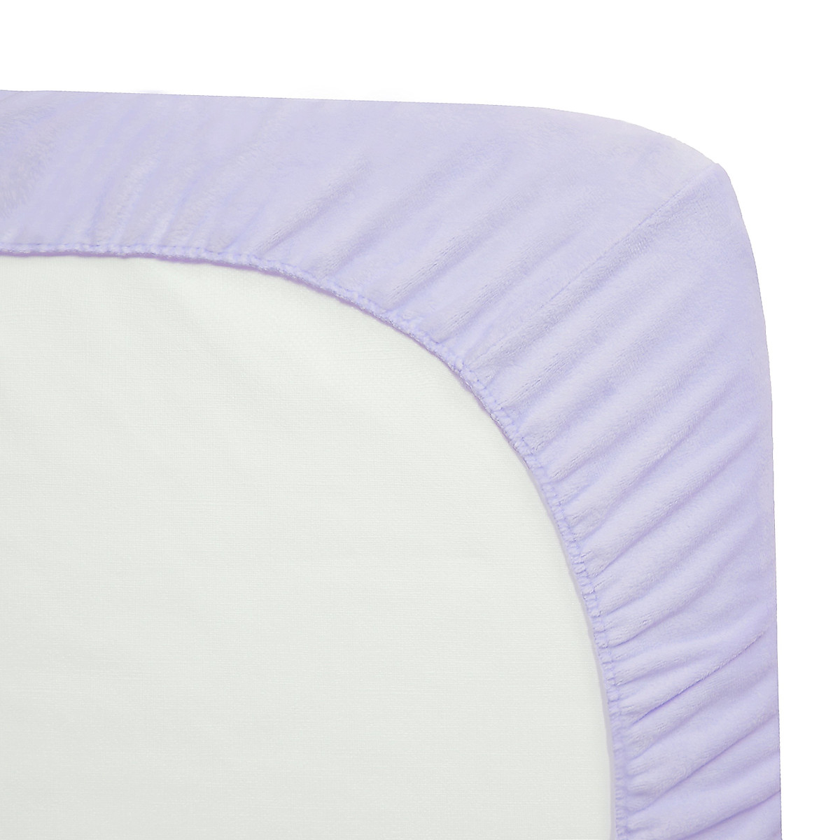American Baby Company Heavenly Soft Chenille Fitted Mini Crib Sheet 24" x 38", Warm and Cozy Chenille Portable Sheet, Lavender, for Boys and Girls, Fits Most Pack N Play Mattresses