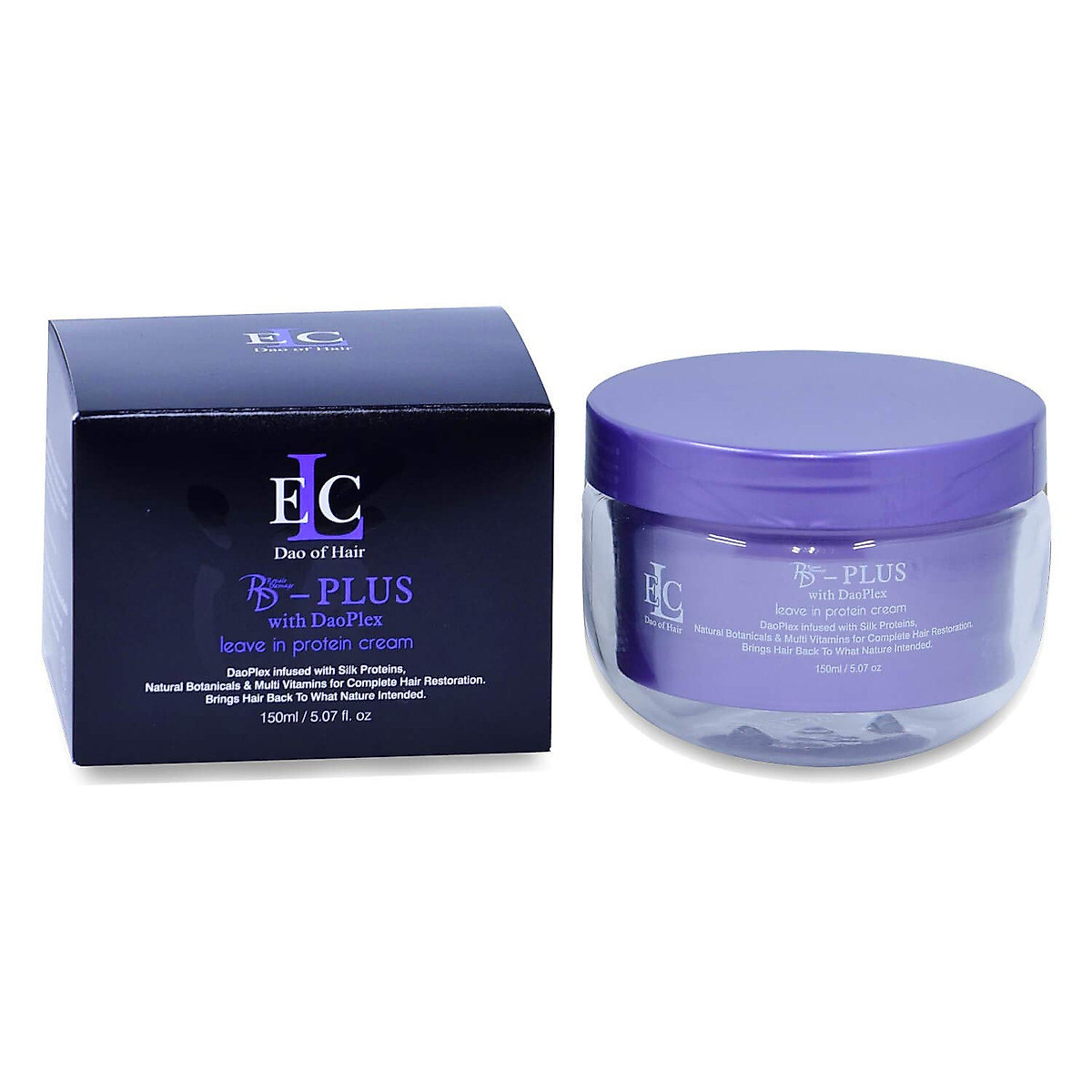 ELC Dao of Hair Protein Cream Plus - Repair Damage Leave-In Treatment - Healing, Smoothing & Color Protection for Colored, Treated Hair - 5oz