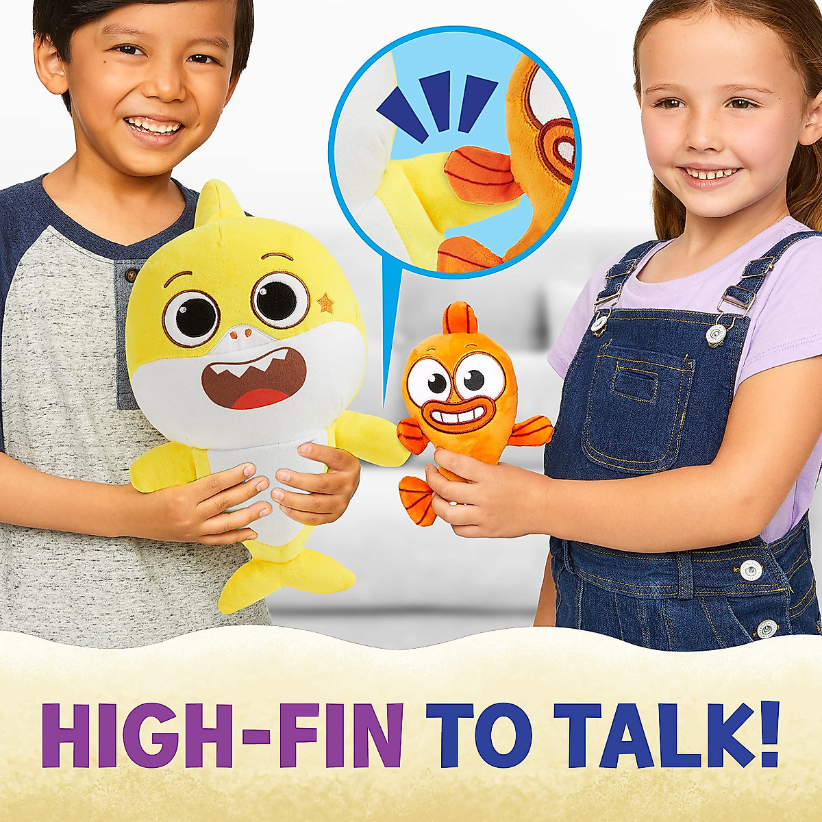 Baby Shark's Big Show! Sing & Swing Musical Plush Toys – 2-Pack Includes Baby Shark and William Stuffed Animals