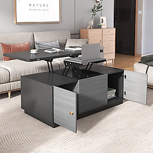 Lift Top Coffee Table with Storage Extendable Desktop, Perfect for Living Room