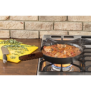 Lodge Nokona Leather Hot Handle Holder, Spiral Stitched, Coffee