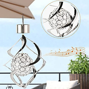 Edearkar Outdoor Hanging Solar Lights, Waterproof Solar Powered Decorative Landscape Lanterns with 7 Color Auto-Changing for Garden Walkway Patio Yard Solar Wind Chime Lights,1 Pack